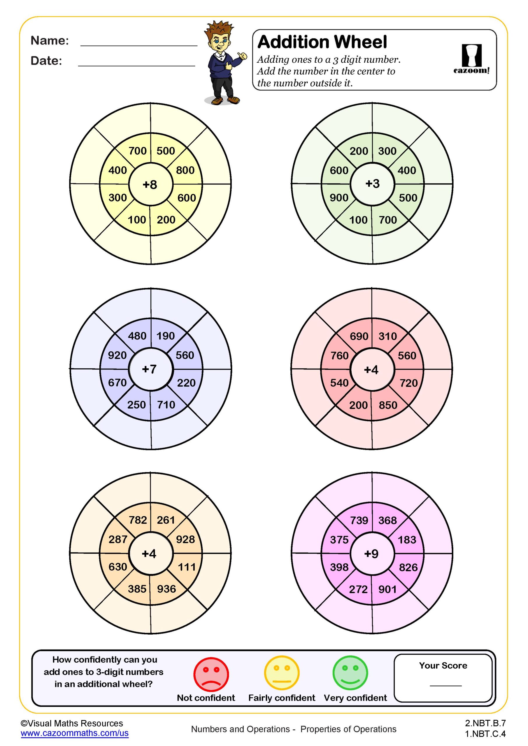 2nd Grade Adding 2 Digit Numbers to 1000 Worksheets | PDF Printable ...