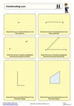Constructing Triangles Worksheet | PDF Printable Geometry Worksheet