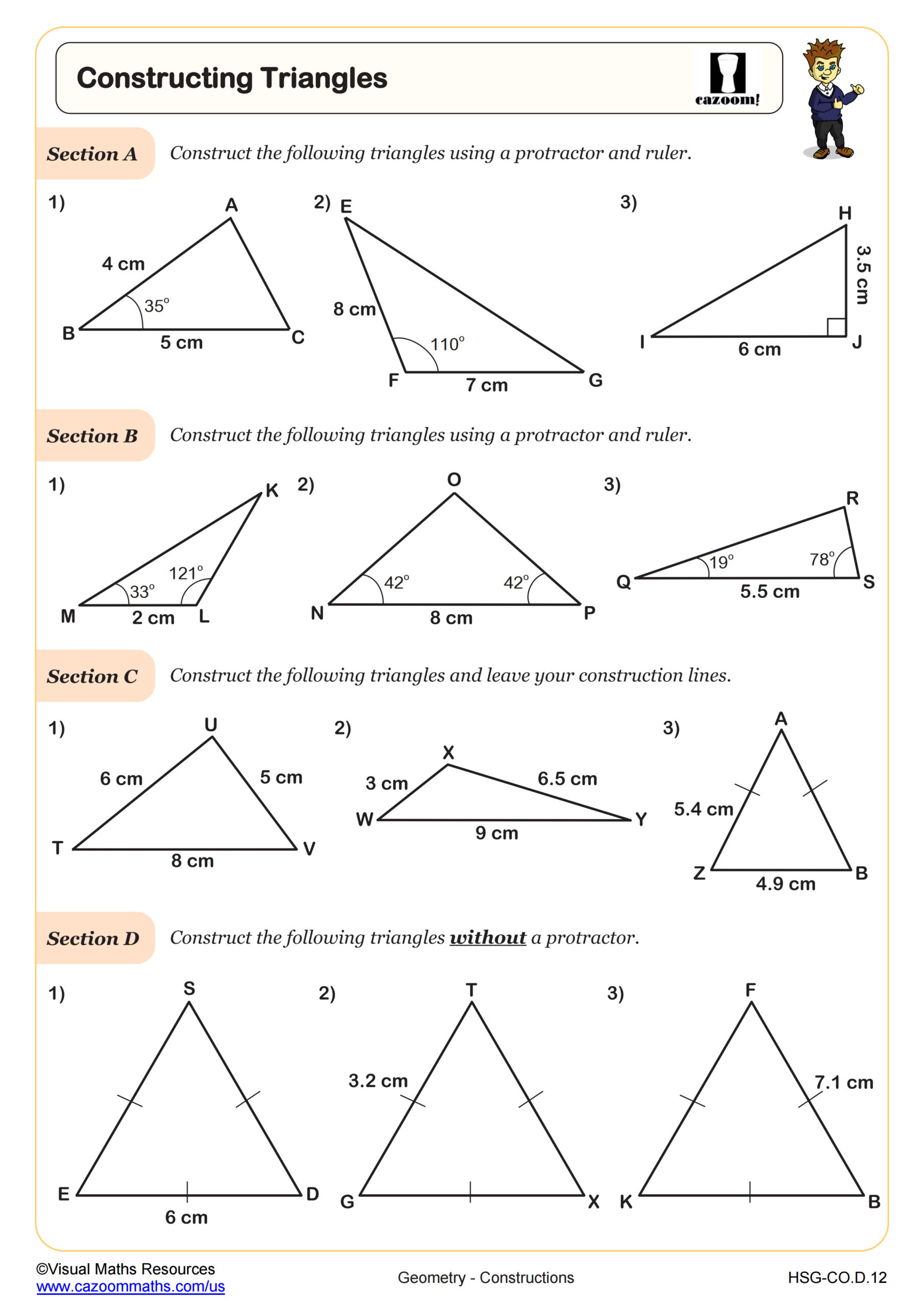 Types Of Triangles Free Teaching Resources