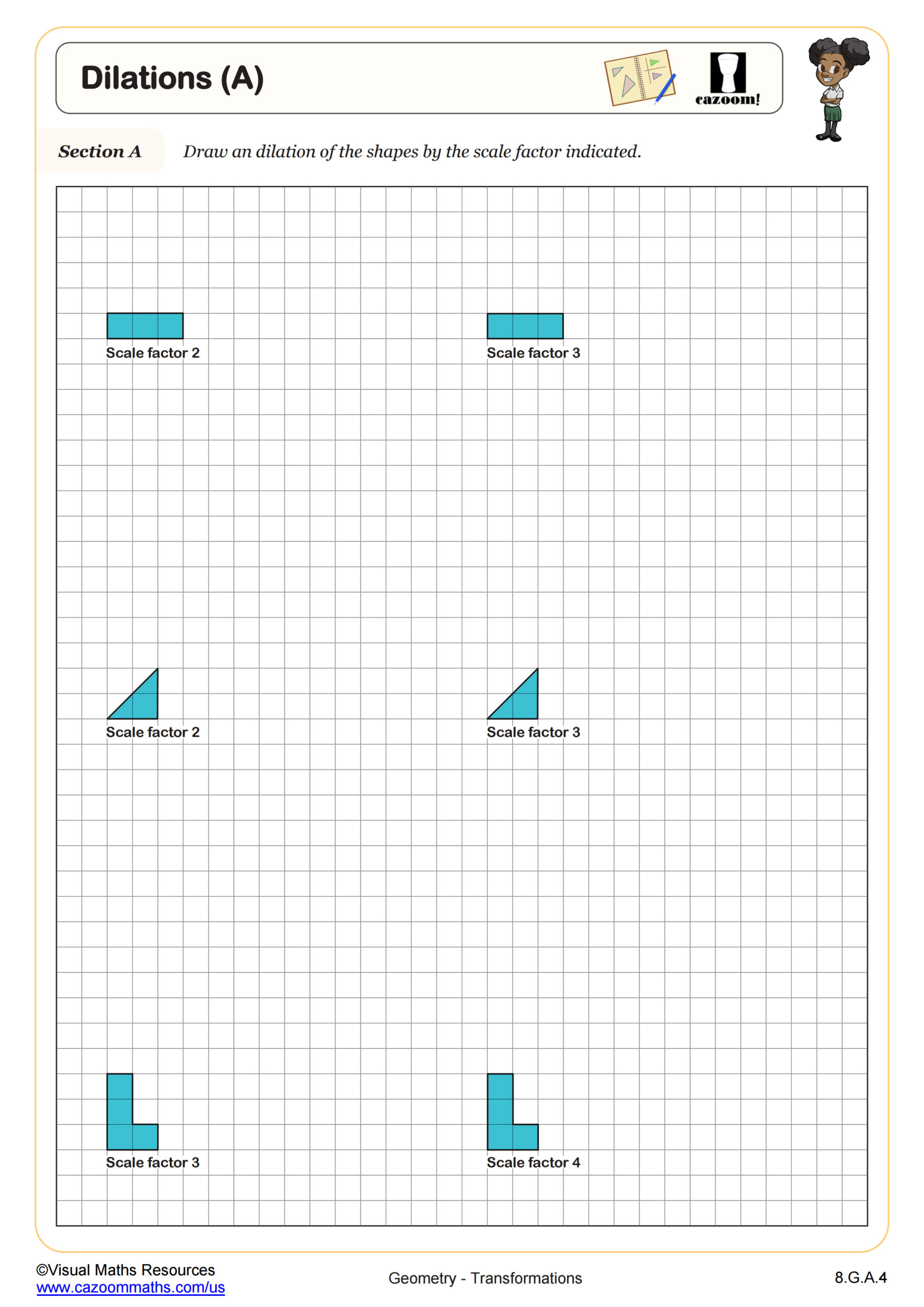 Describing Translations of Figures Worksheet | PDF Printable Geometry ...