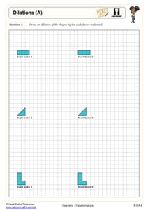 Dilations on the Coordinate Plane Worksheet | PDF Printable Geometry ...