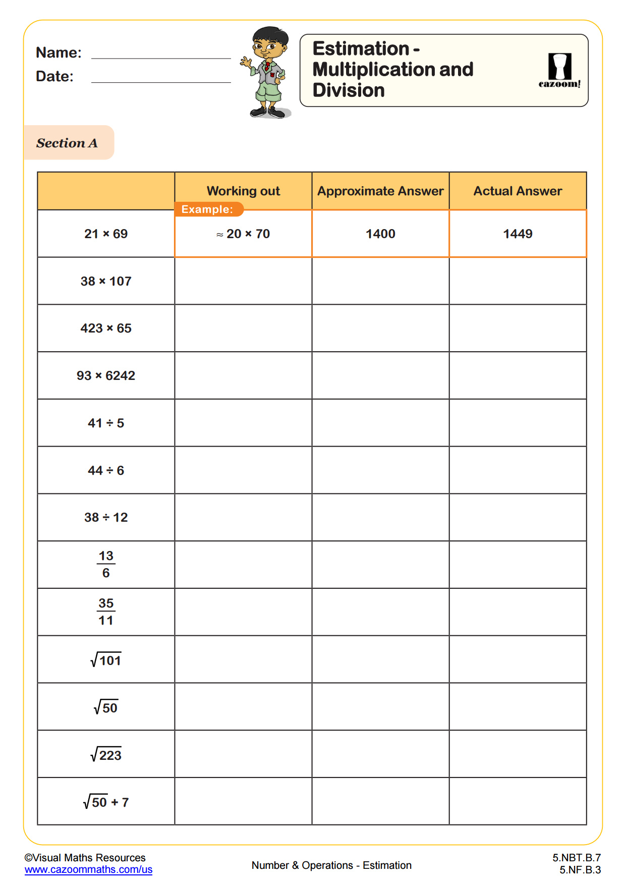 Estimation Worksheets With Answers | Printable PDF Math Worksheets ...