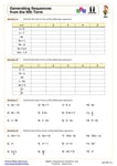 Generating Sequences from the Nth Term Worksheet | Fun and Engaging ...