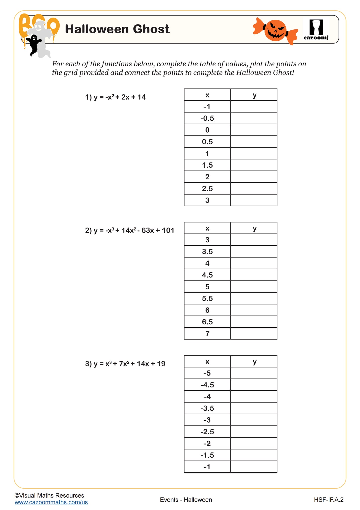 Halloween Puzzles Worksheet | Fun and Engaging 7th Grade PDF Worksheets