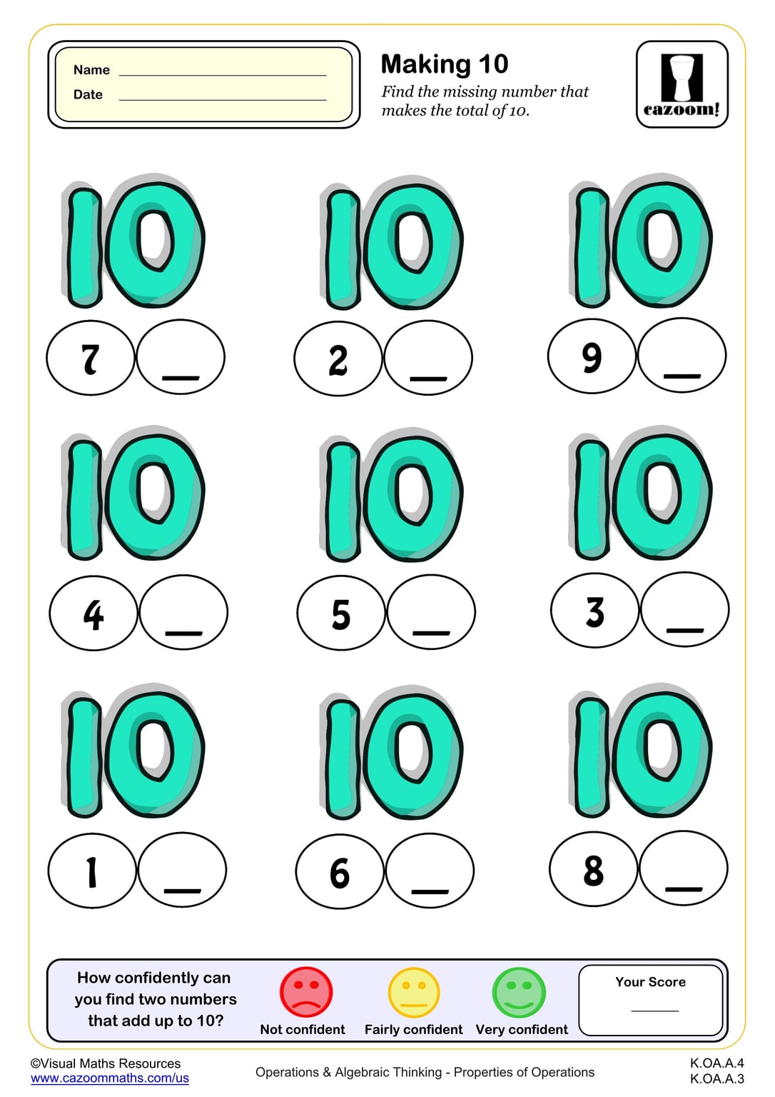 Making 18 (BONDS) | PDF printable Addition Worksheets