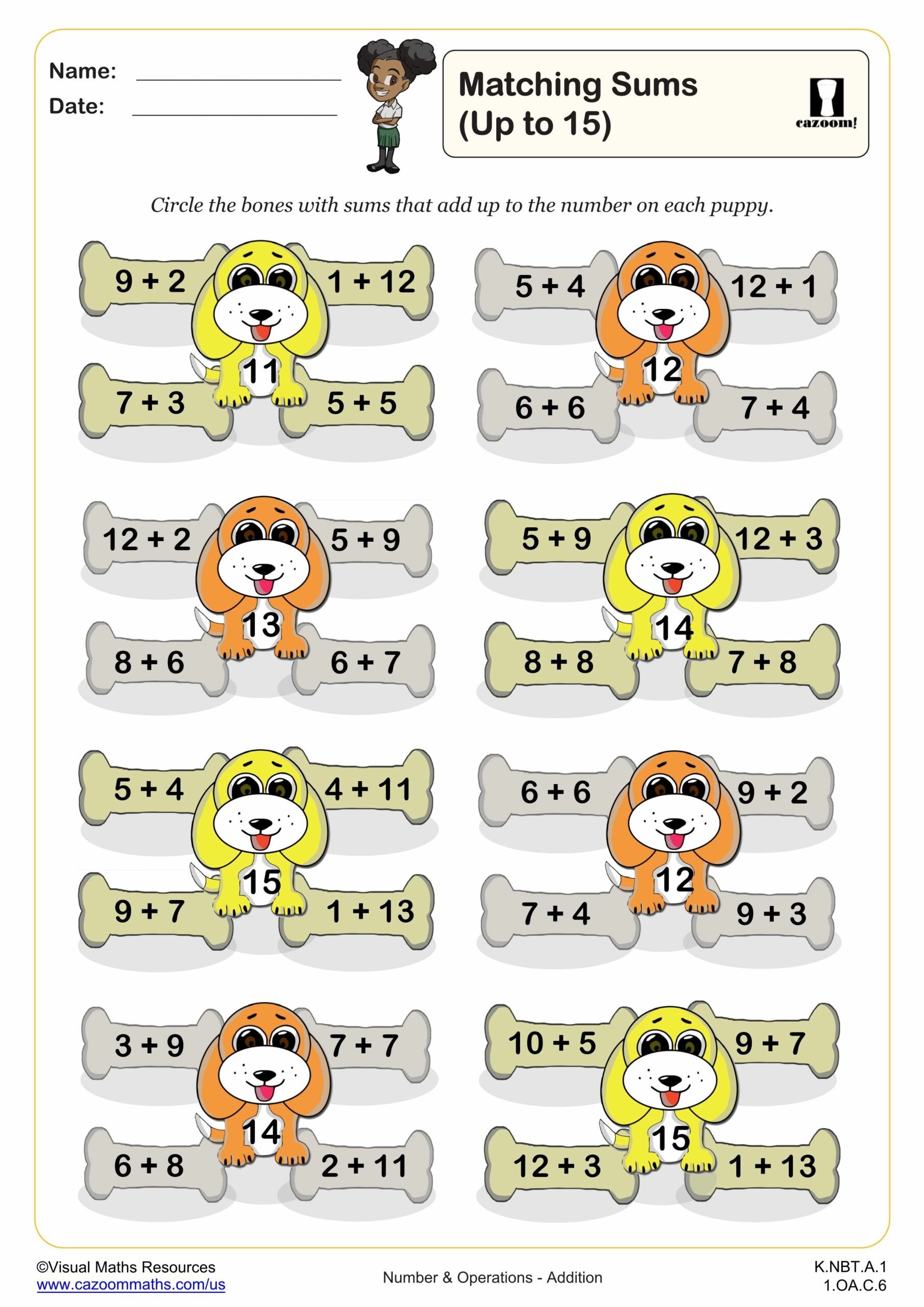 Adding 2 Digit Numbers to 100 Worksheets | Printable PDF Math ...