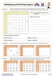 Multiplying and Simplifying Polynomials Worksheet | 7th Grade PDF ...