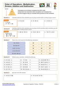 Order of Operations with Calculators Worksheet | Fun and Engaging 7th ...