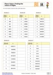 Place Value: Word Form to Standard Form (B) Worksheet | Fun and ...