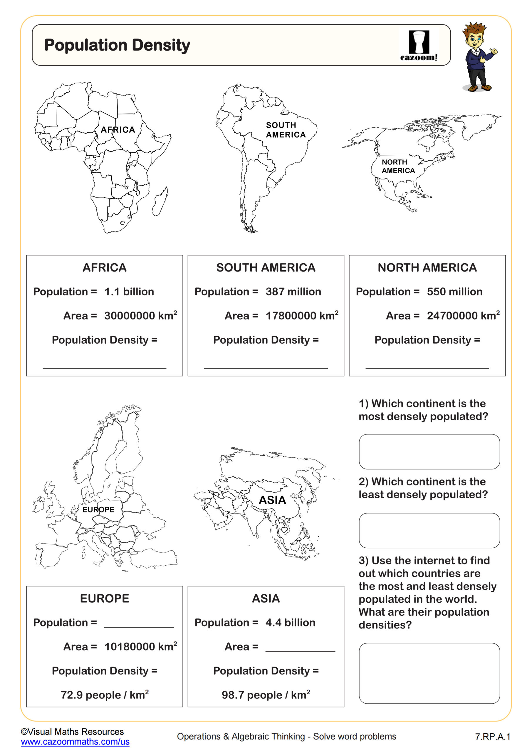 6th Grade Proportions Worksheets | PDF Printable Worksheets | Cazoom Math