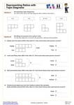 Representing Ratios with Tape Diagrams Worksheet | PDF Printable Number ...