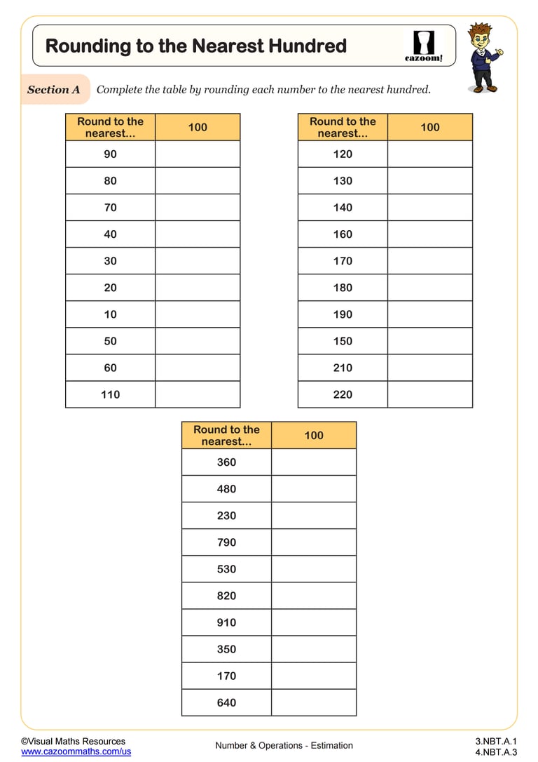 Rounding Decimals Worksheet | 5th Grade PDF Worksheets