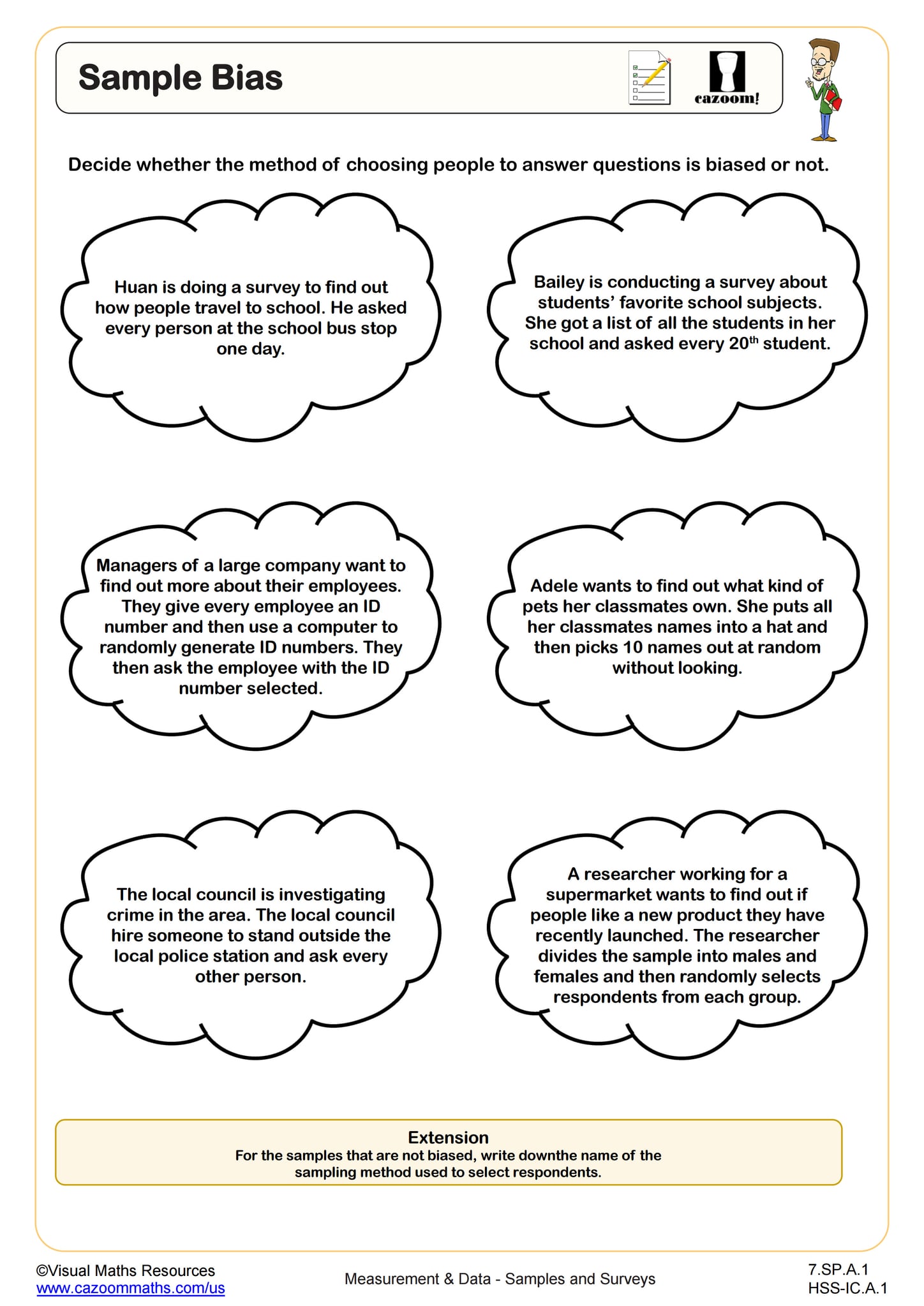 Sample Space Lists Worksheet | PDF Printable Statistics & Probability ...