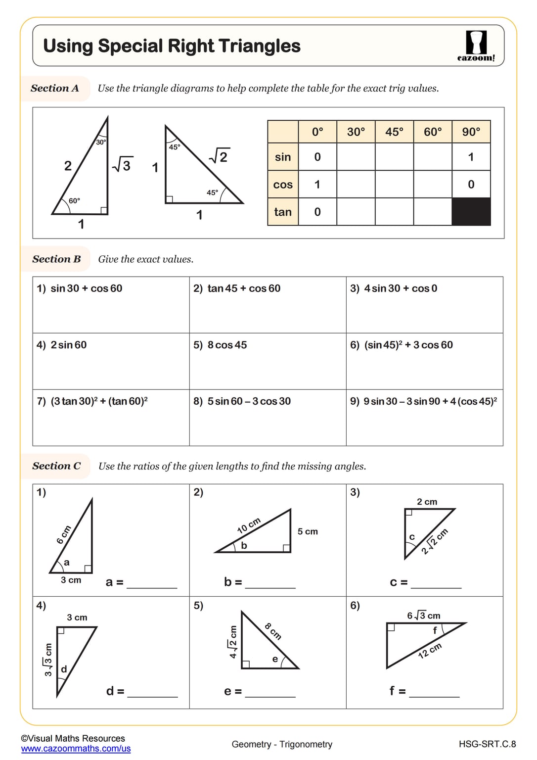 Using a Calculator (A) Worksheet | 8th Grade PDF Worksheets