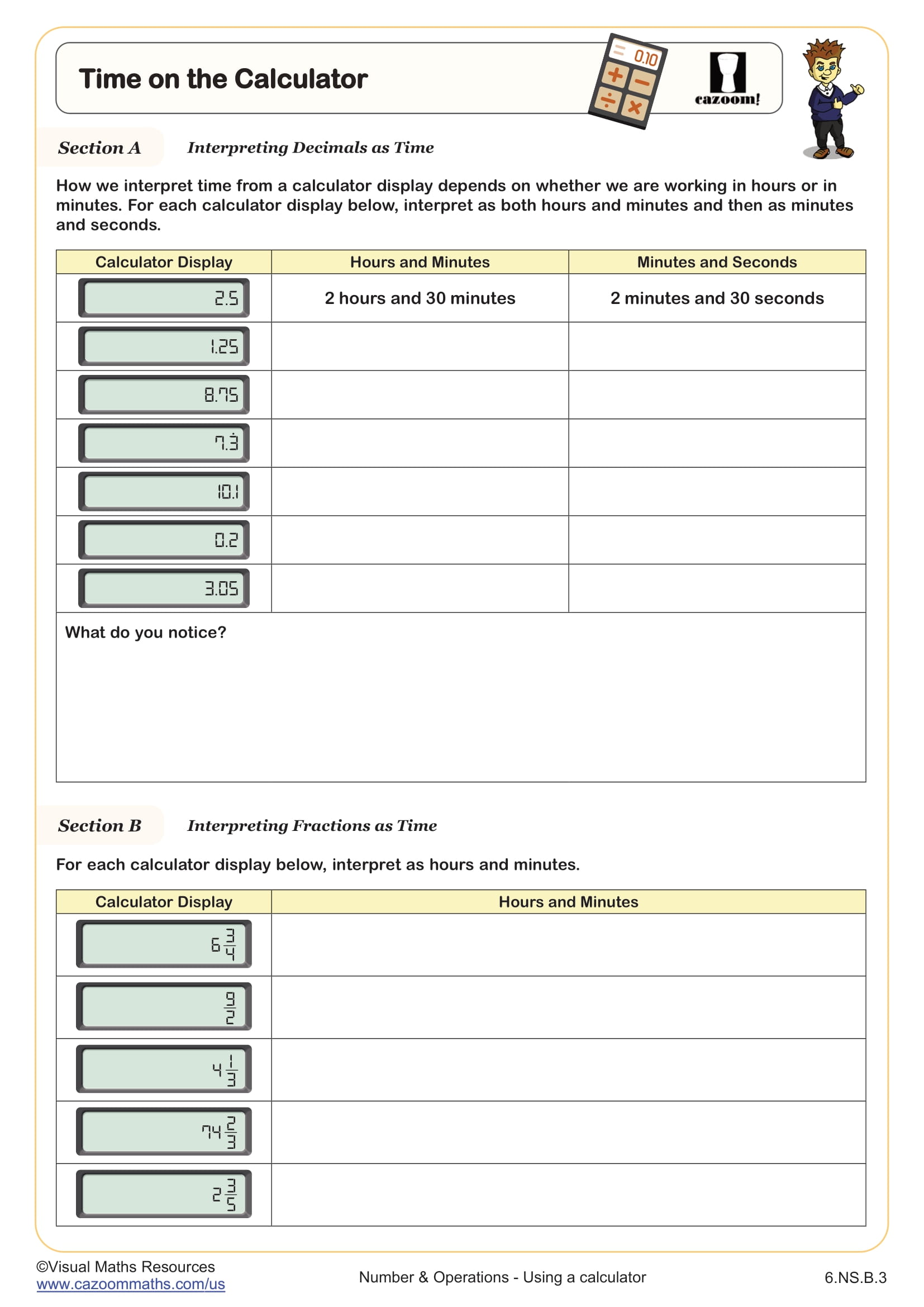 Fun Using a Calculator Math Worksheets | Printable PDF Worksheets ...