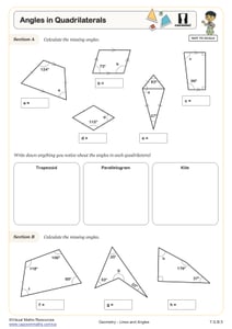 Angles in Triangles (D) | Fun and Engaging 4th Grade PDF Worksheets