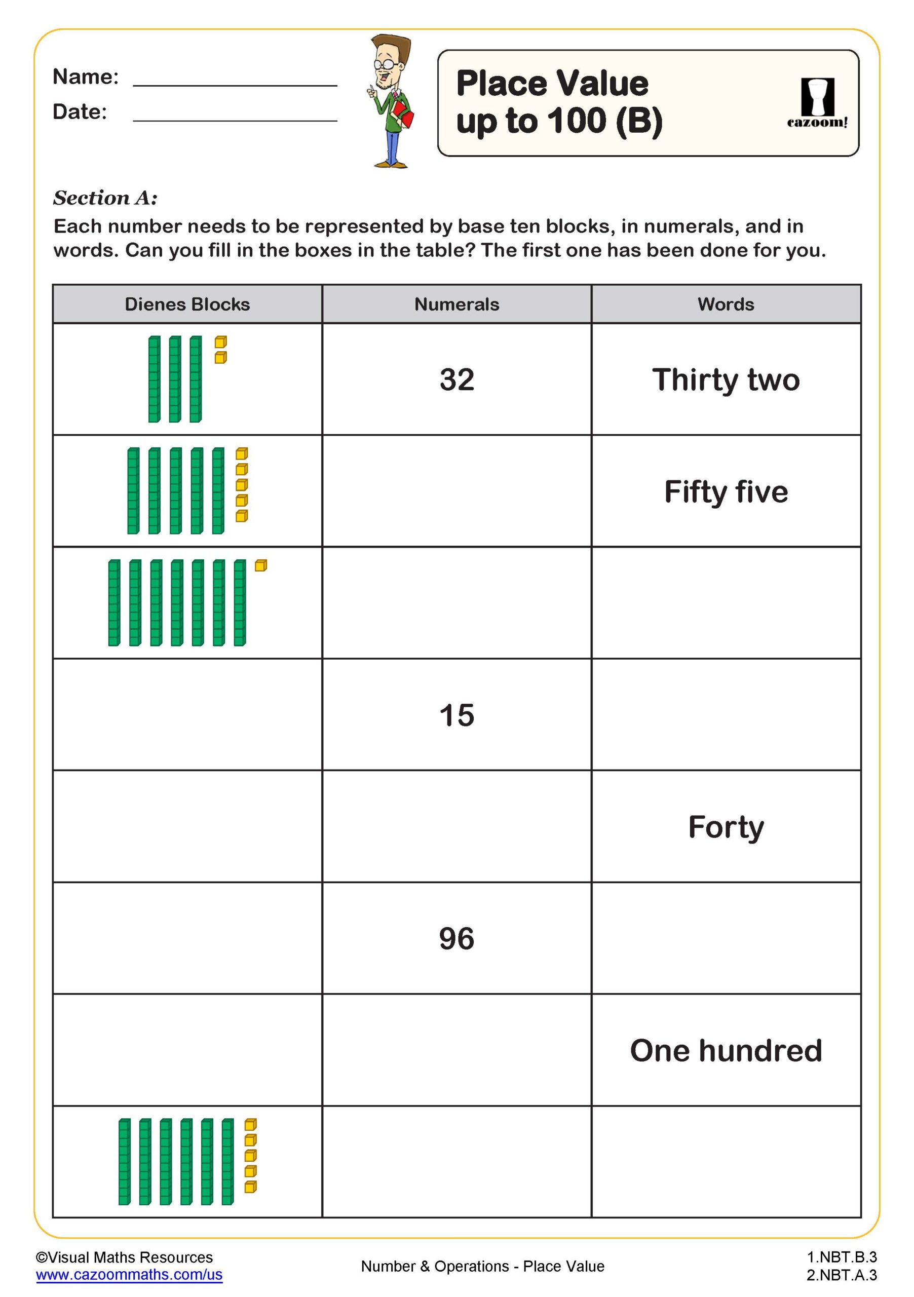 1st Grade Math Worksheets PDF Printable Math Worksheets