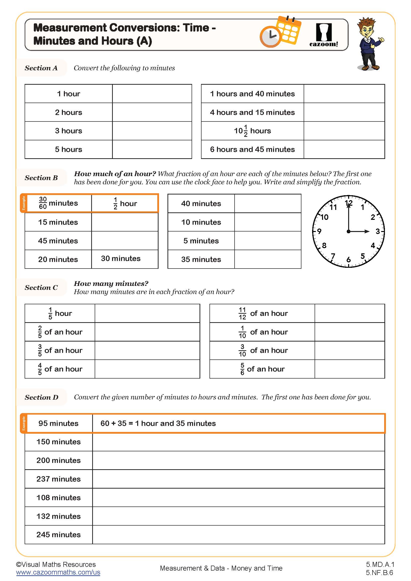 5th Grade Math Worksheets PDF | Printable PDF Worksheets