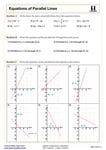 Equations of Parallel Lines Worksheet | Algebra I PDF Worksheets