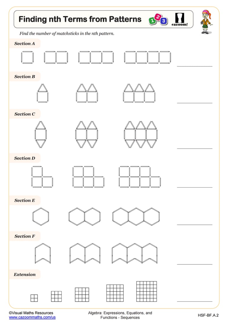 Finding Angles in Regular Polygons Worksheet | Geometry PDF Worksheets