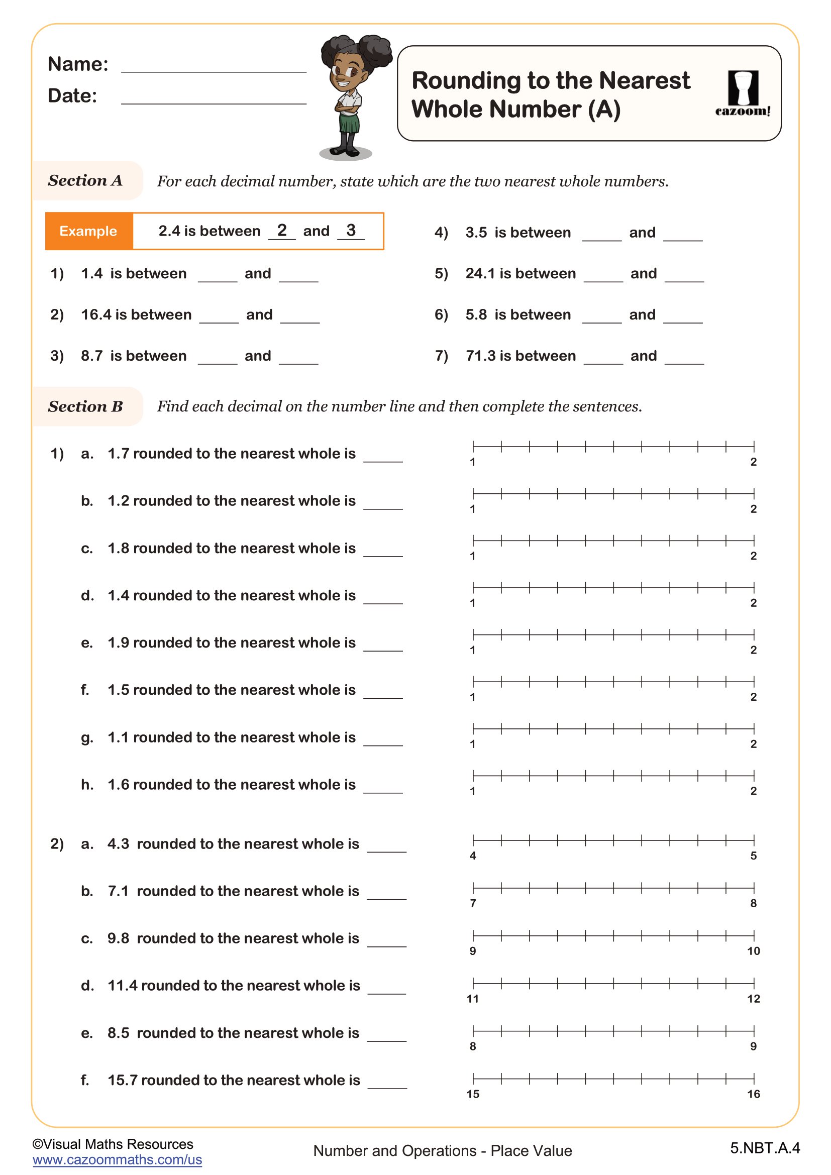 Rounding to the Nearest Multiple of 1,000 Worksheet | Fun and Engaging ...