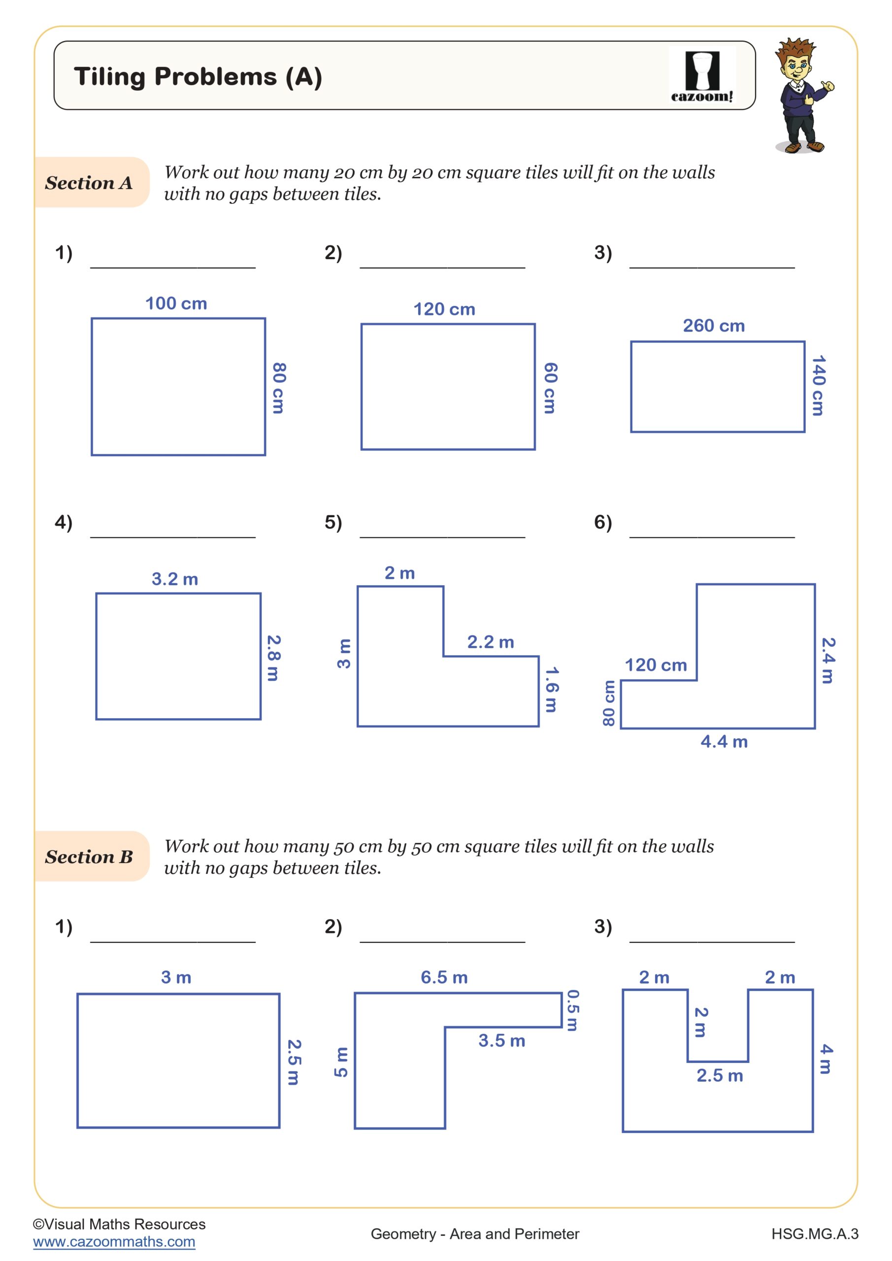 6th Grade Area and Perimeter Worksheets | PDF Printable Worksheets ...