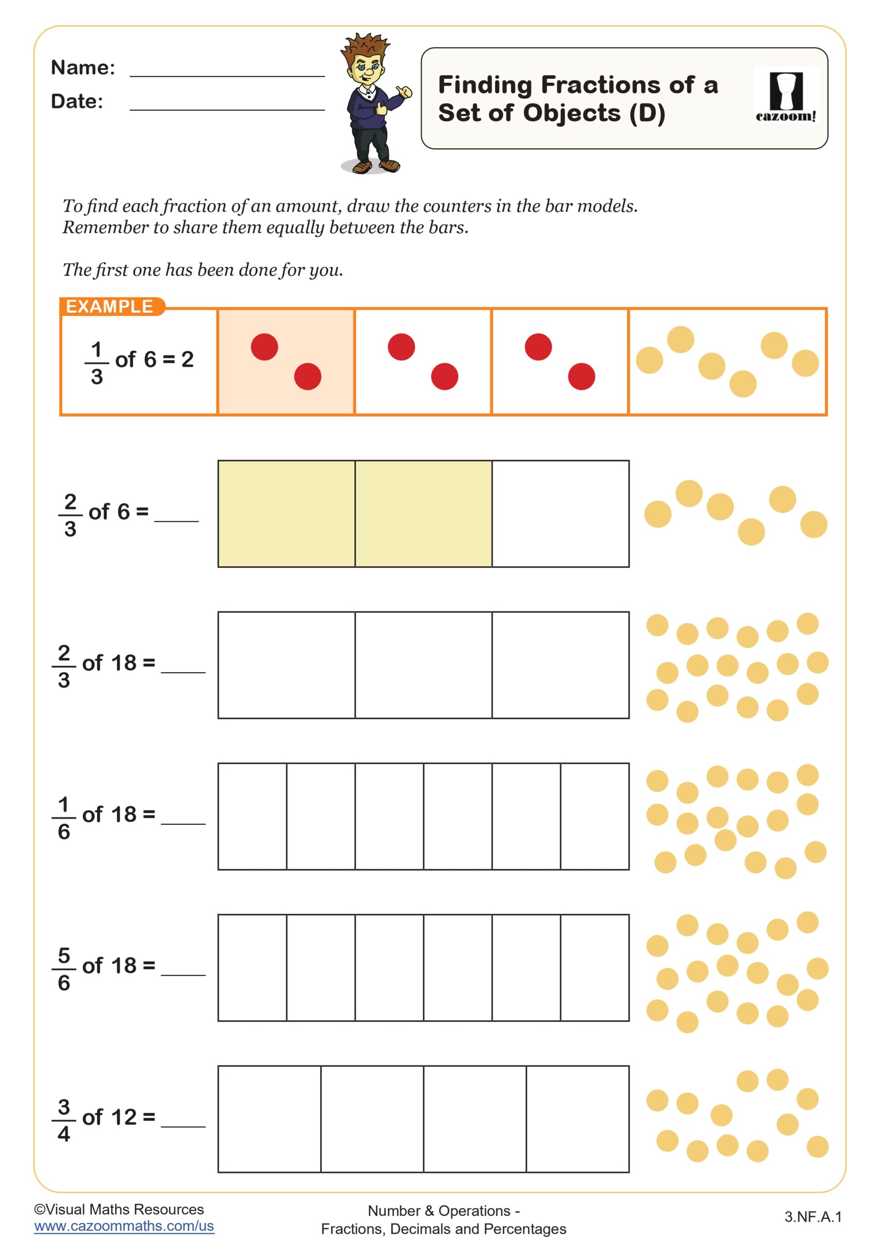Equivalence Worksheets | Converting Fractions Decimal Percentages ...