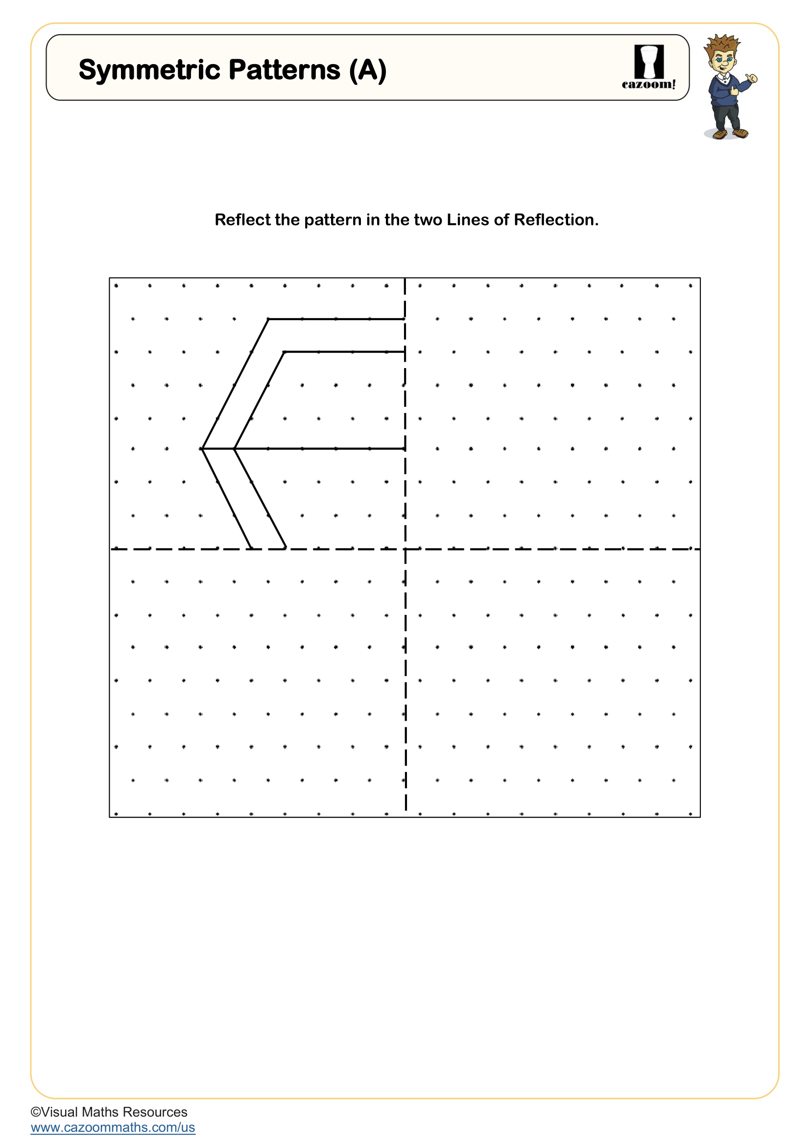 Symmetric Patterns (A) Puzzle | FREE Teaching Resources