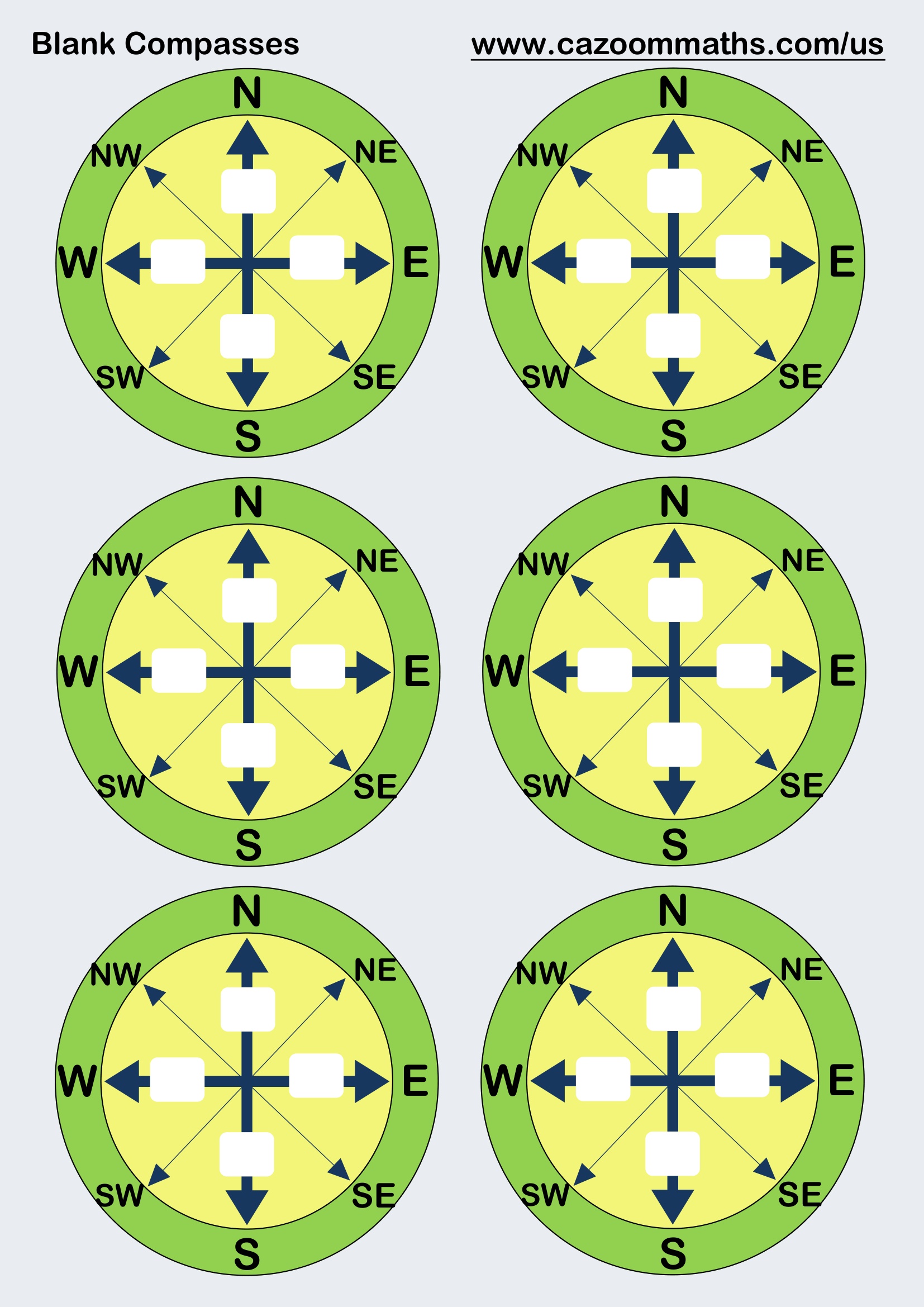 Blank Compasses | FREE Teaching Resources