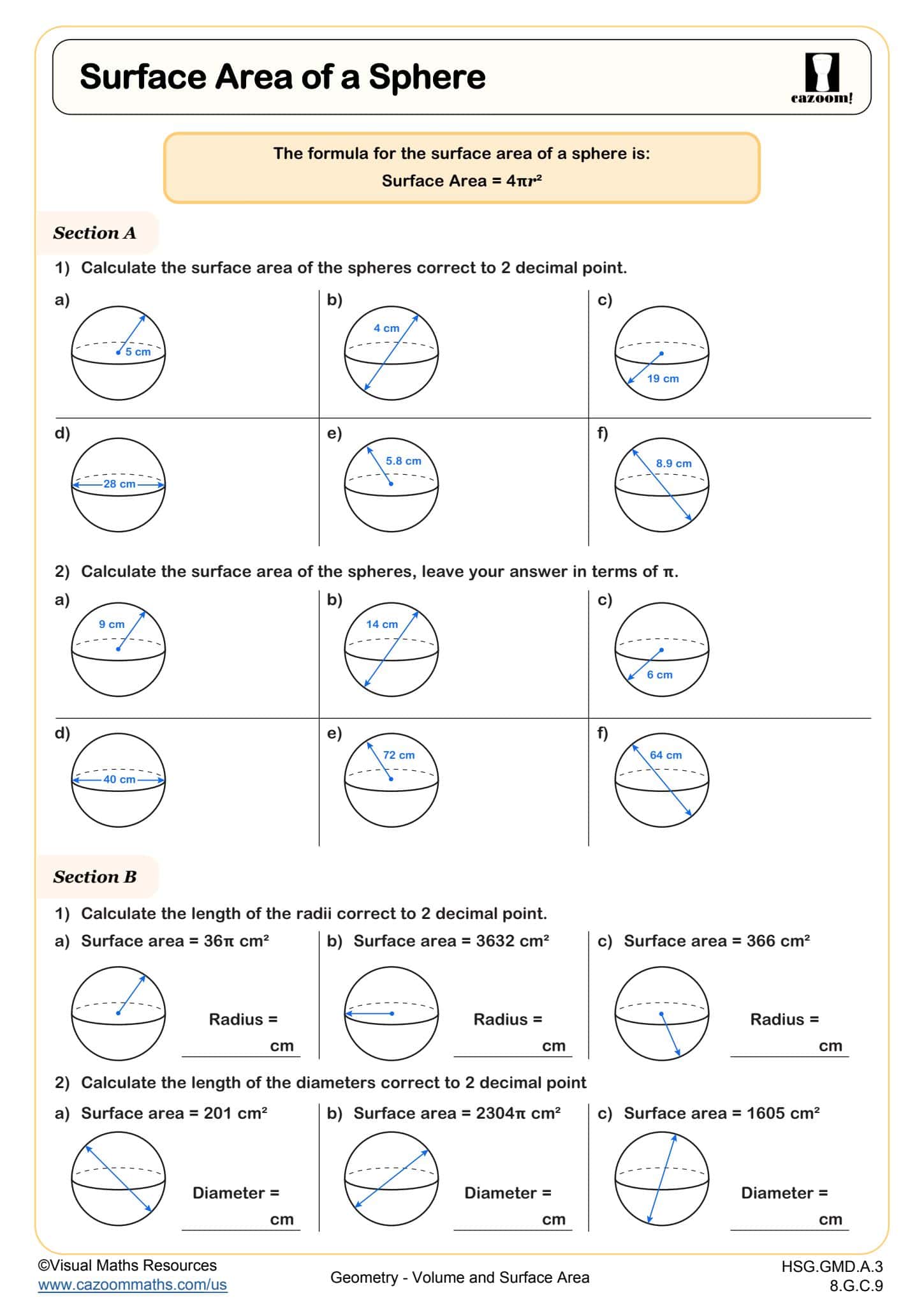 7th Grade Volume and Surface Area Worksheets | PDF Printable Worksheets ...