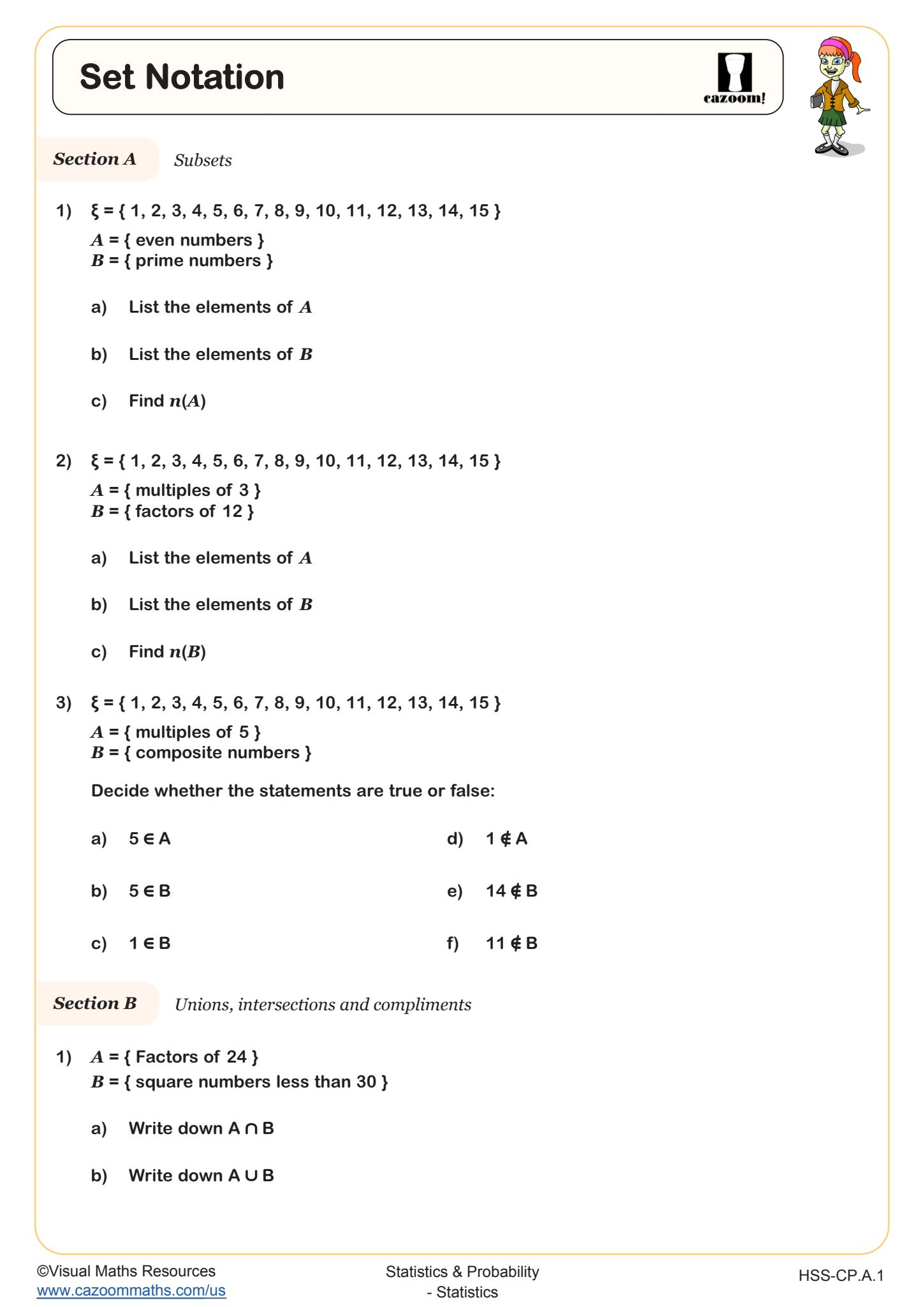 Statistics Worksheets With Answers | Printable PDF Math Worksheets ...