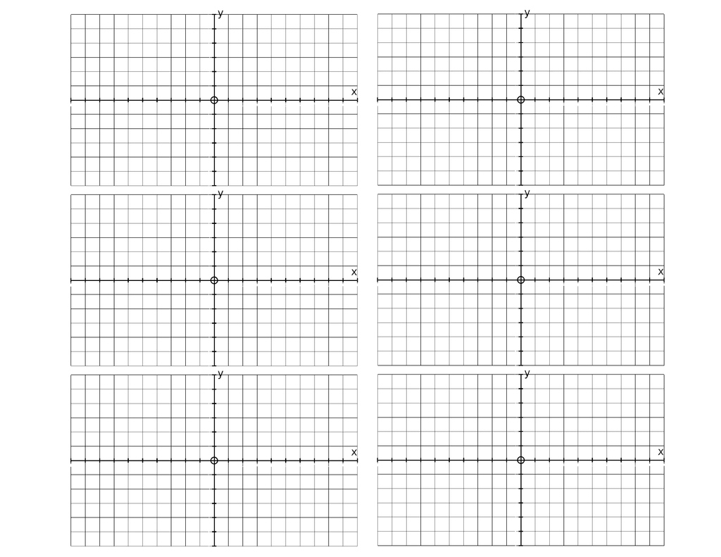 Graph Paper And Numbered Axes