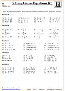 Year 8 Maths Worksheets | Cazoom Maths Worksheets