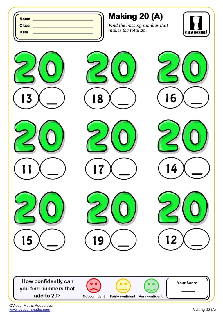 Year 2 Maths Worksheets - Printable Maths Worksheets Year 2 | Cazoom Maths