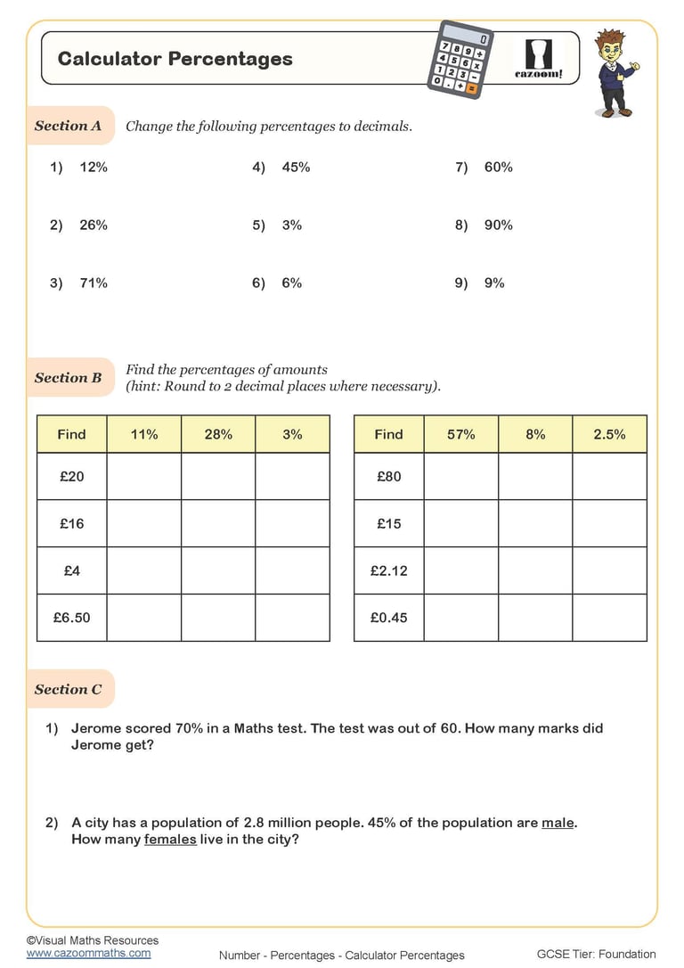 Calculating Angles A Worksheet Cazoom Maths Worksheets