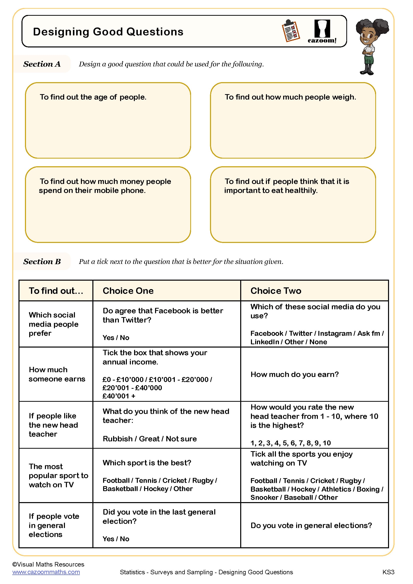 Designing Good Questions