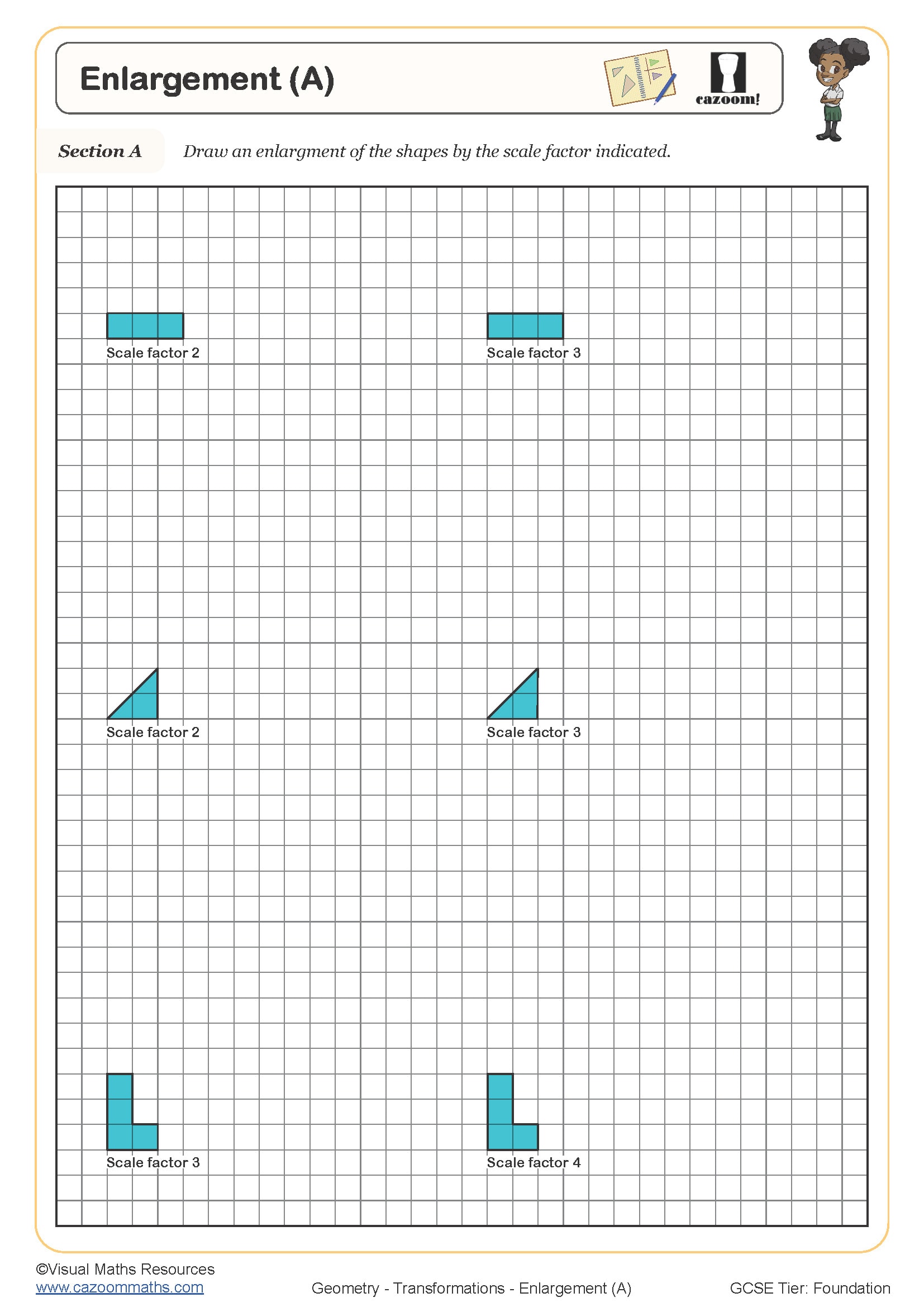 Year 7 Transformations Worksheets | PDF Printable Worksheets