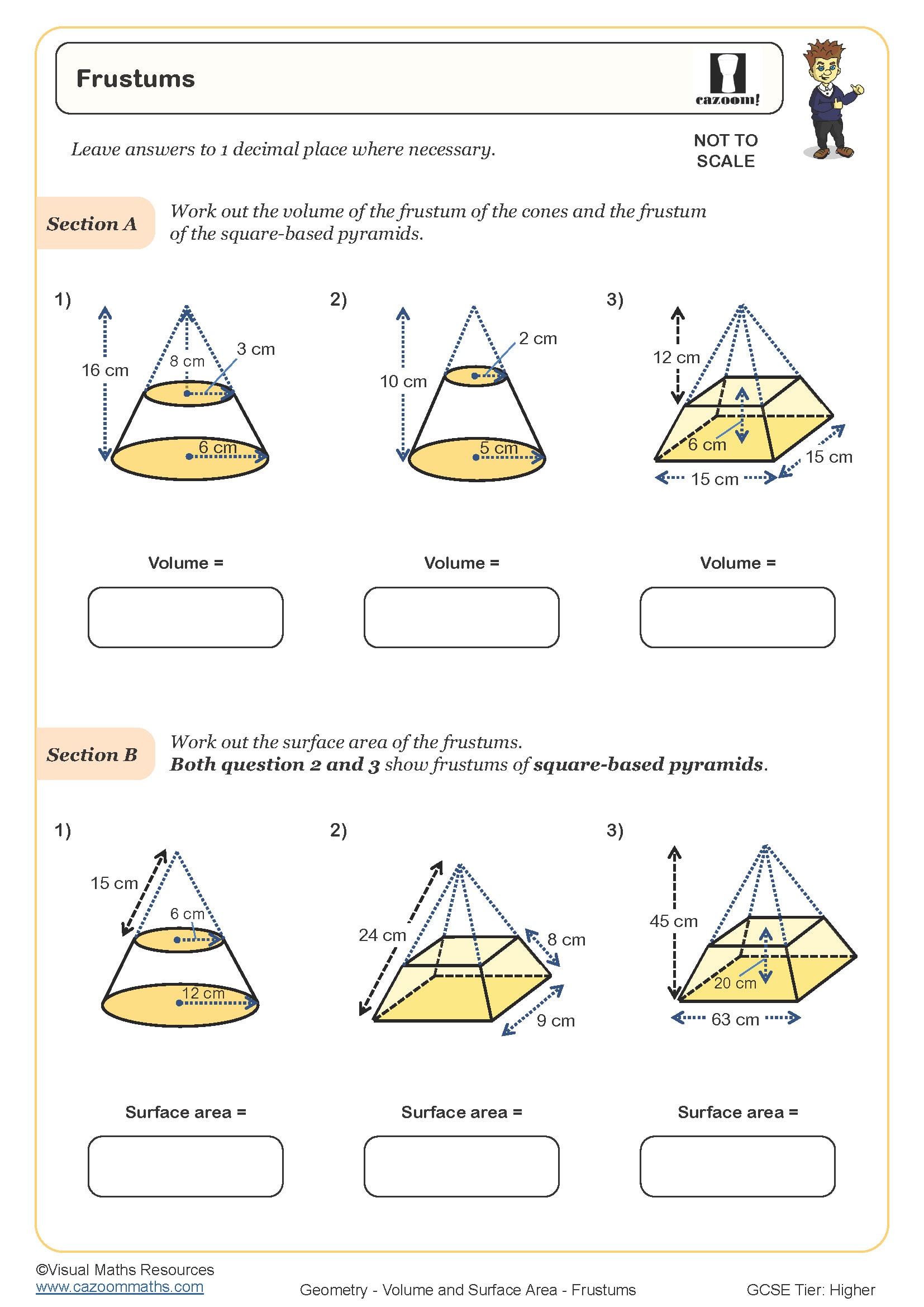 Year 9 Volume and Surface Area Worksheets | PDF Printable Worksheets