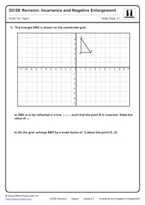 Invariance and Negative Enlargement GCSE Questions | GCSE Revision ...