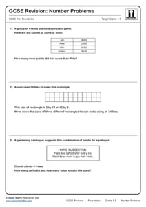 Number Problems GCSE Questions | GCSE Revision Questions