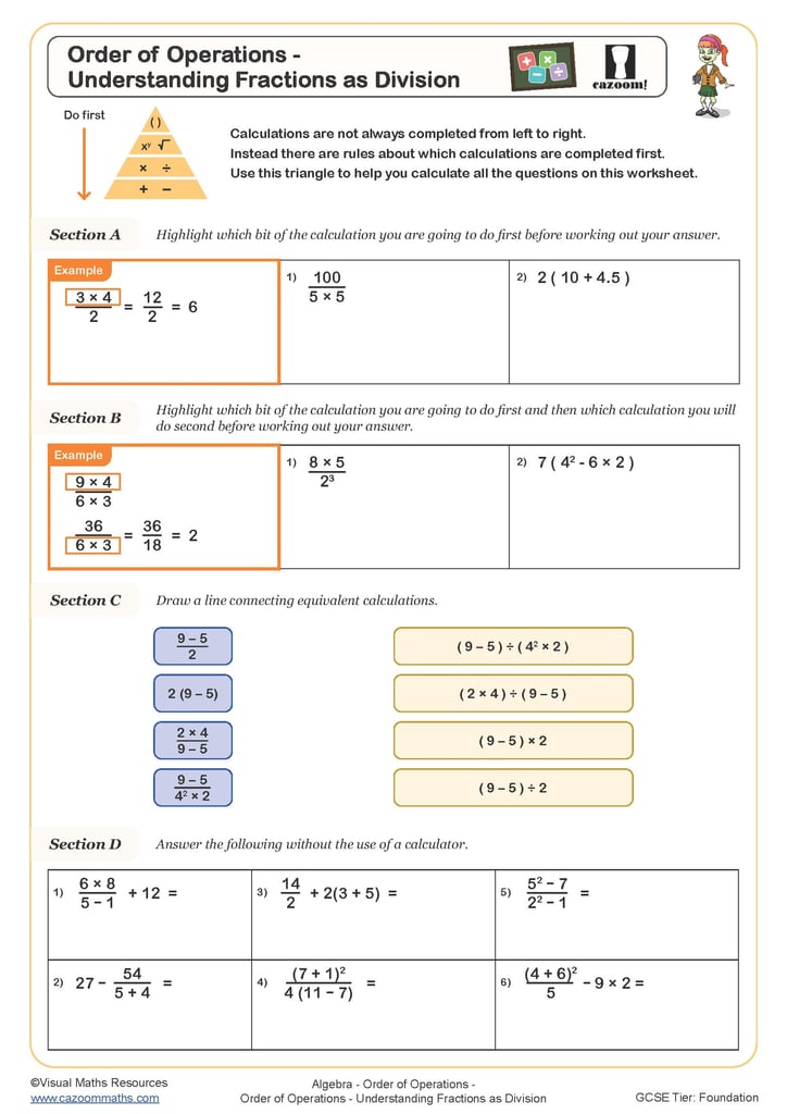 Order of Operations GCSE Questions | GCSE Revision Questions