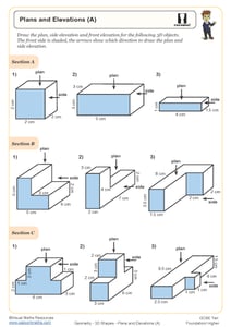 Plans & Elevations GCSE Questions | GCSE Revision Questions