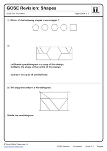 Shapes GCSE Questions | GCSE Revision Questions