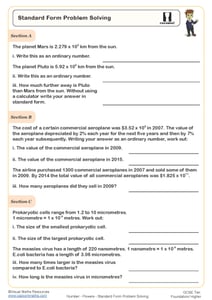 Standard Form (B) Worksheet | Fun and Engaging PDF Worksheets