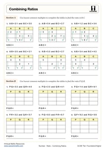 Sine Rule Cosine Rule and Area Mixed Exercise Worksheet | Cazoom Maths ...