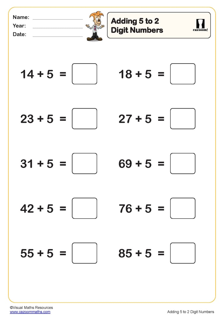 Adding 3 Drills Worksheet (20 questions) | Fun and Engaging KS1 PDF ...