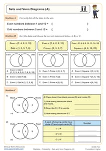 KS4 Maths Worksheets - Printable Maths Worksheets KS4 | Cazoom Maths