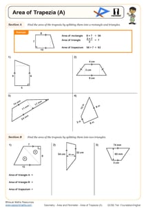 Area by Counting Squares (B) Worksheet | Fun and Engaging Year 4 PDF ...