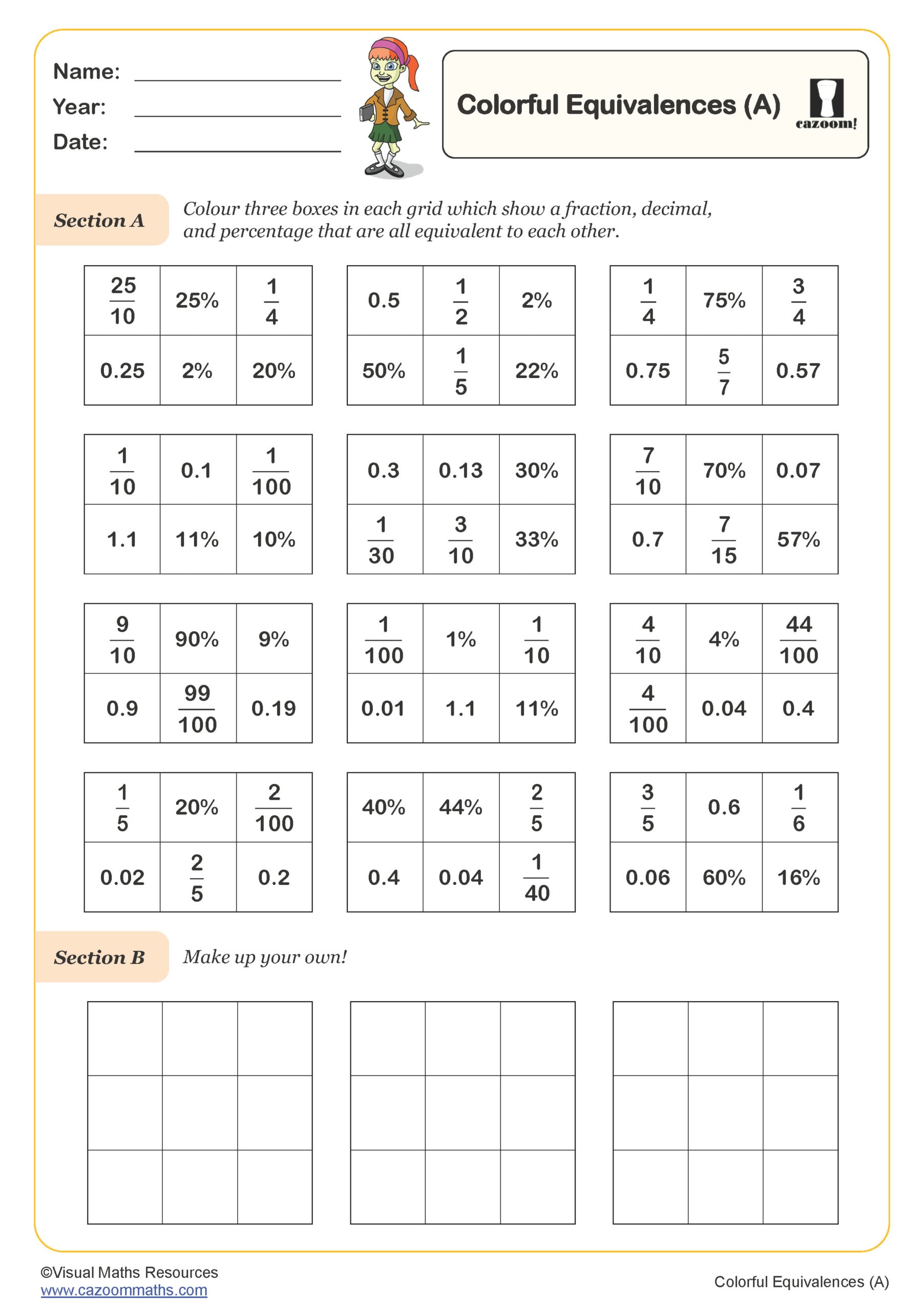 KS2 Maths Worksheets - Printable Maths Worksheets KS2 | Cazoom Maths