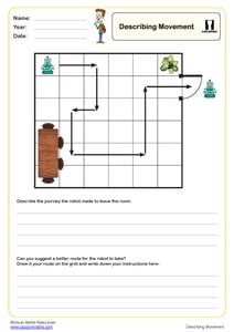 Describing Movement Worksheet | PDF printable Geometry Worksheets
